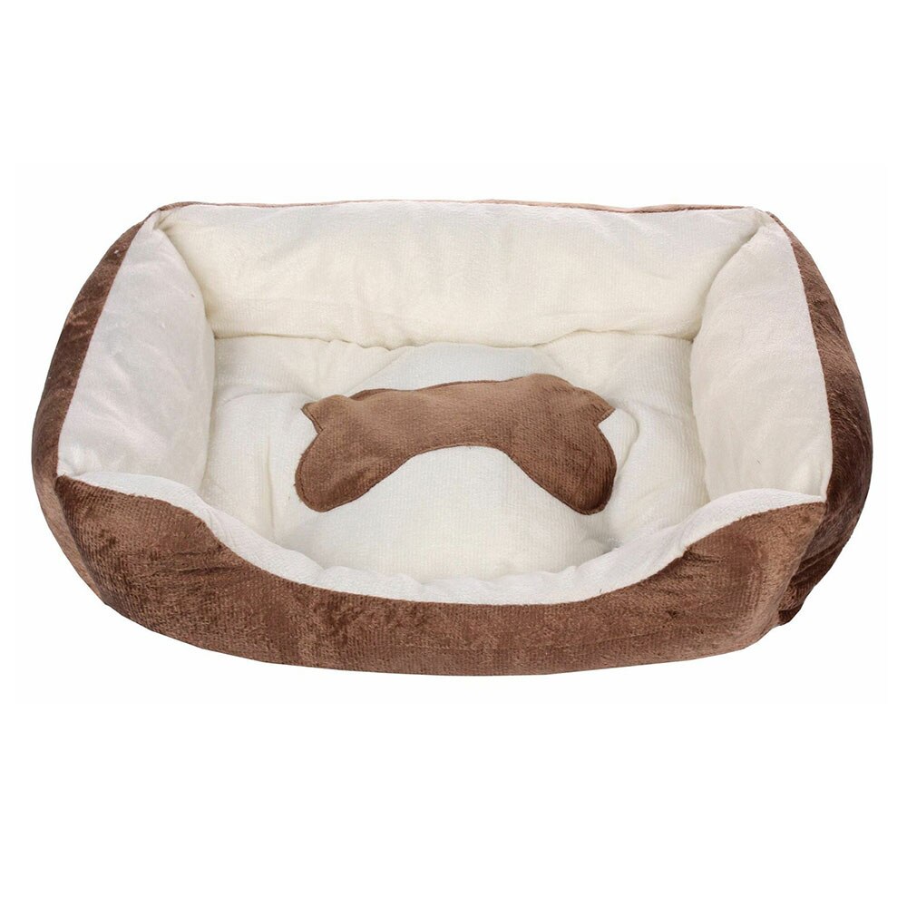 Pat pentru caini Merco Comfy, 45 x 30 x 15cm, marimea XXS, maro - eMAG.ro