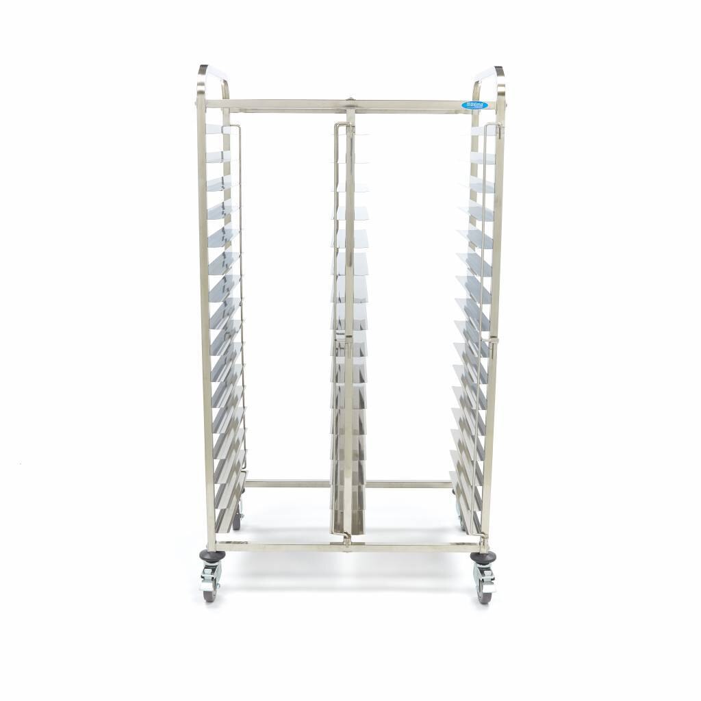 Carucior din otel inoxidabil tip rastel pentru panificatie, 32X60X40CM ...