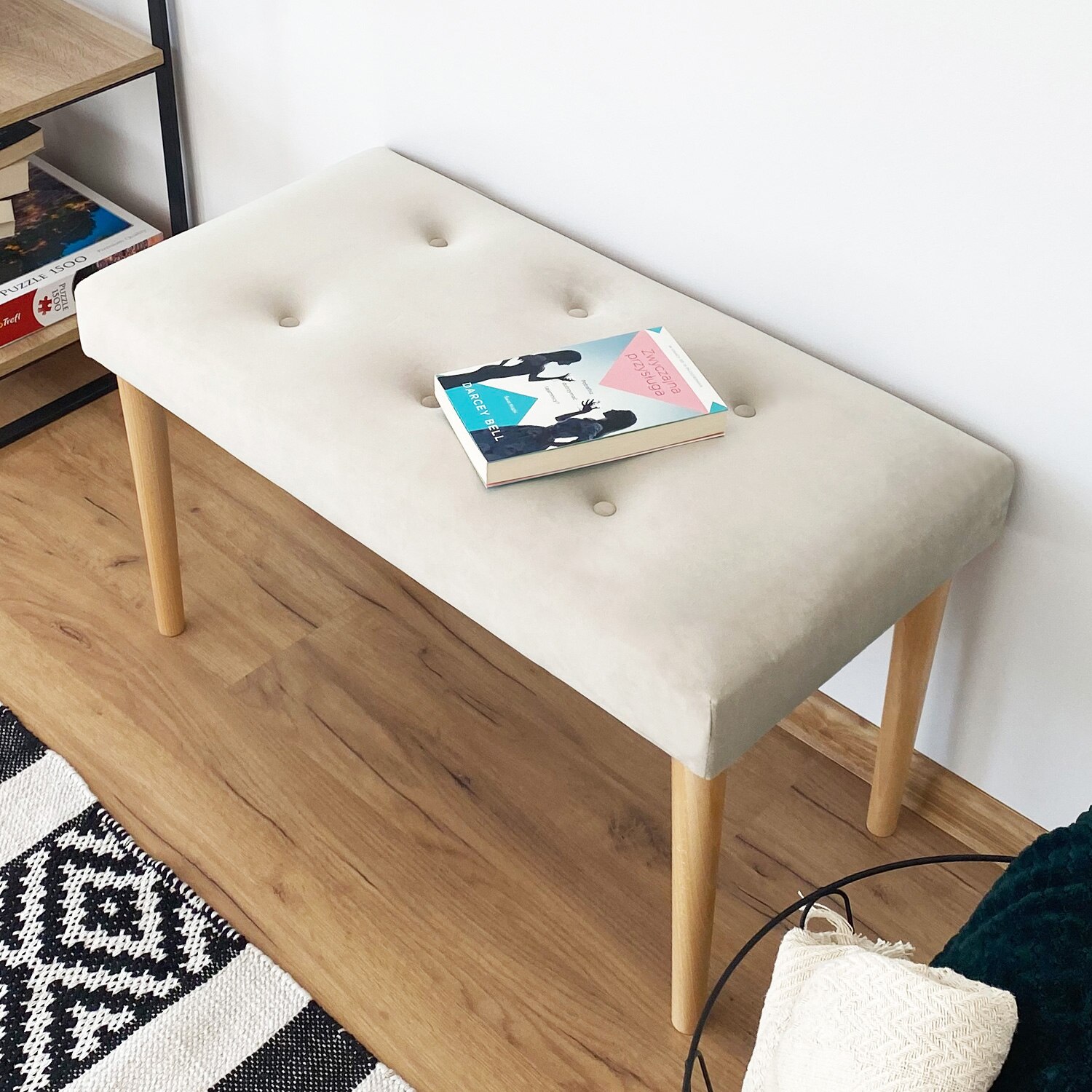 Bancuta tapitata Prudhomme Nat 2201, Lordly, Velur, 81.5x41.5 cm, Bej ...