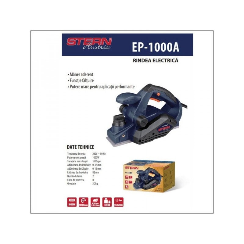 Rindea electrica 1000 W, latime de taiere 82 mm EP1000A STERN AUSTRIA ...