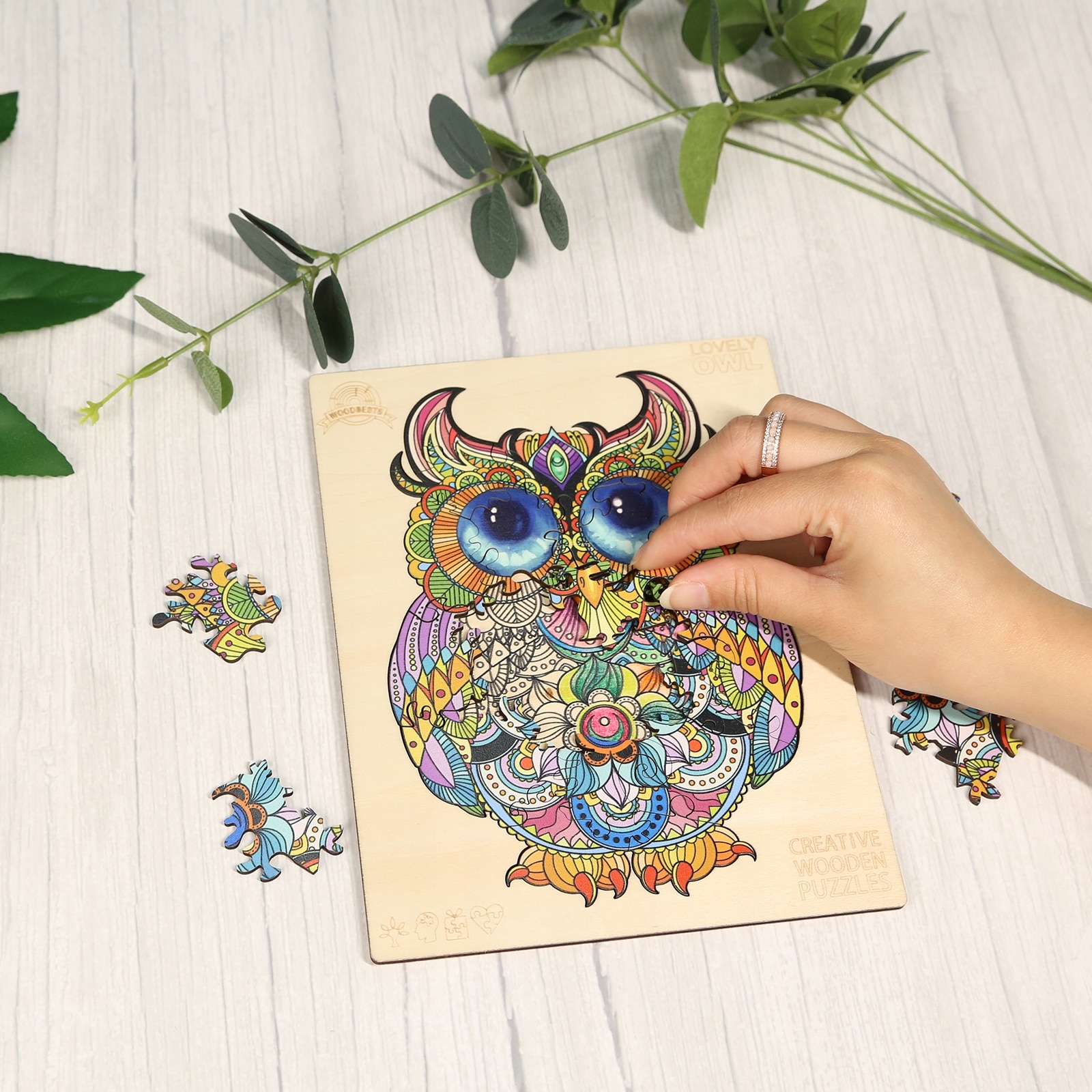 Puzzle adulti, Moments, Lemn, Multicolor - eMAG.ro