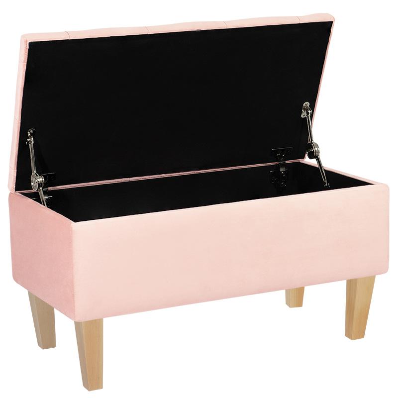 Bancheta cu spatiu de depozitare Benavente Nat 2253, Lordly, Velur ...