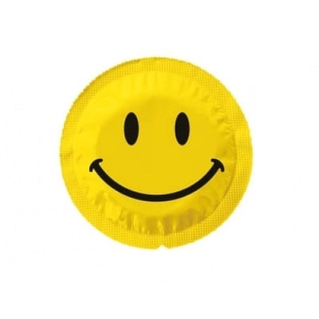 Prezervativ, Exs Smiley face, 1 buc, Latex, 190 mm, Transparent - eMAG.ro