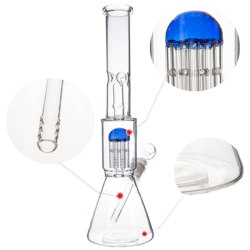 Bong de sticla Perculator, Bolt, 40 cm, Multicolor - eMAG.ro