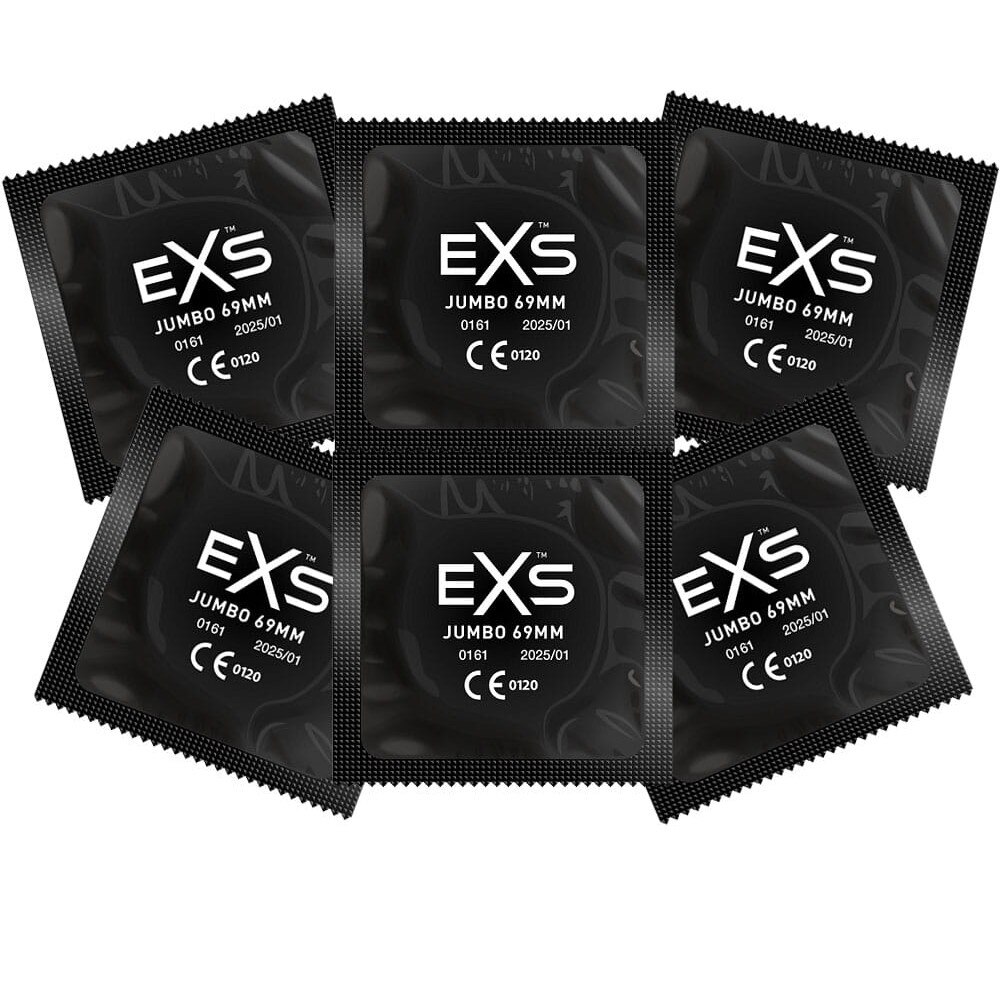 Set 24 Prezervative, Exs Jumbo XXL, Latex, Transparent - eMAG.ro