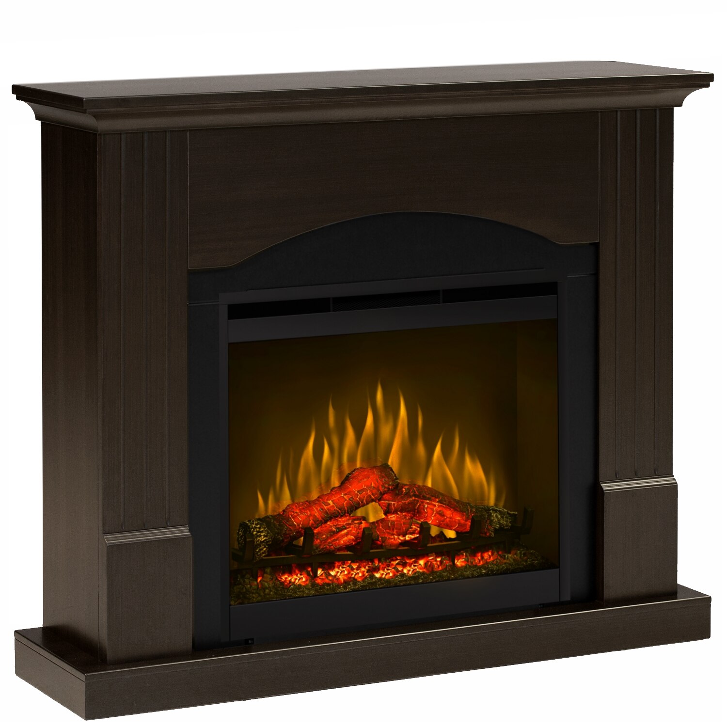 Semineu Nisa Deluxe Wenge - cu focar 3D Dimplex Optiflame DF2624 si ...
