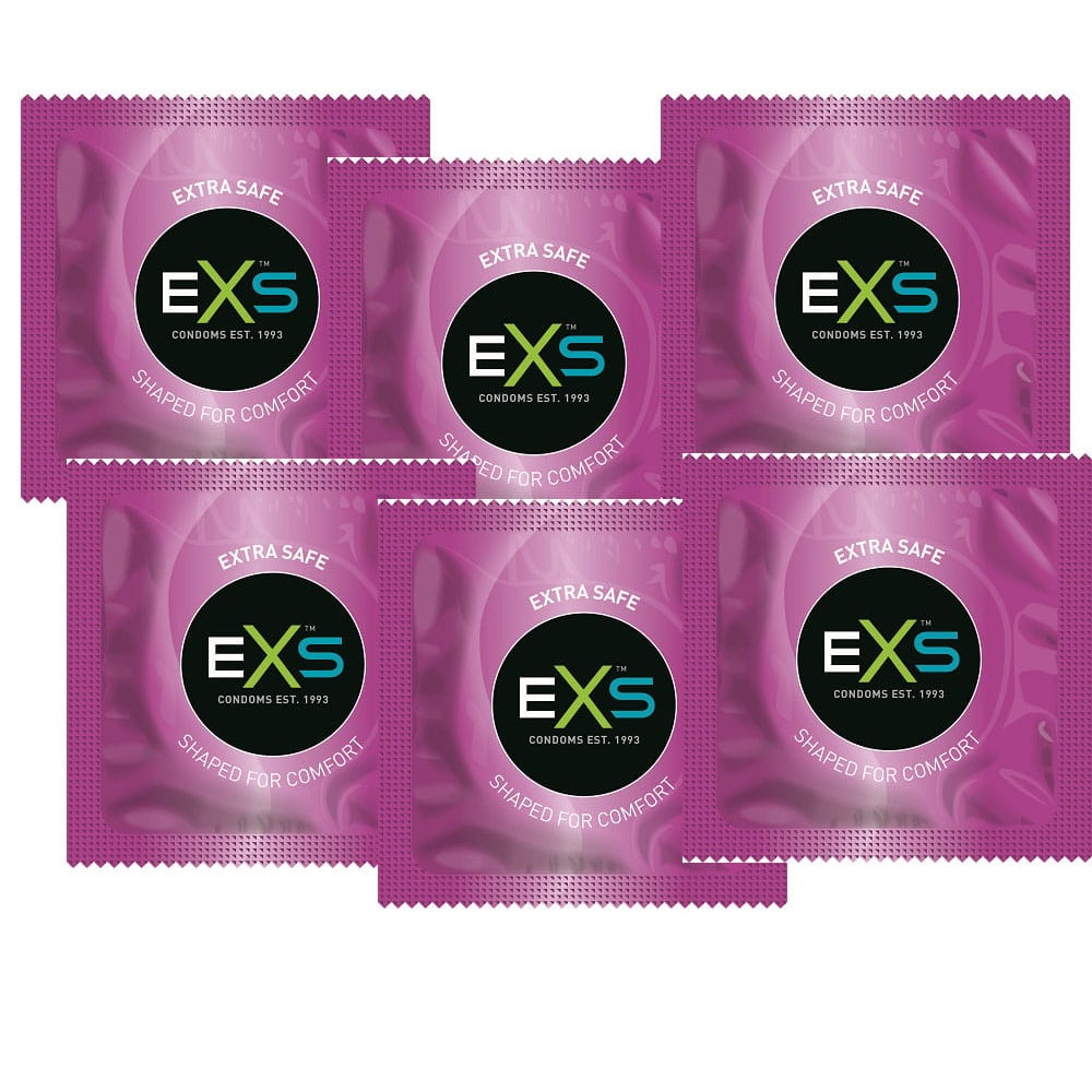 Set 144 Prezervative, Exs, Extra safe, Latex, Transparent - eMAG.ro