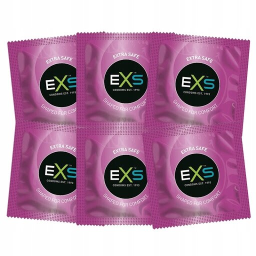 Set 144 Prezervative, Exs, Extra safe, Latex, Transparent - eMAG.ro