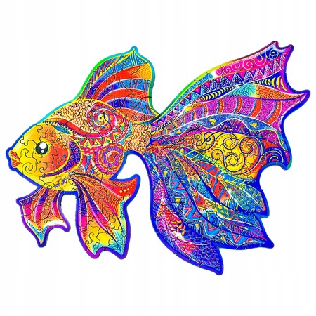 Puzzle adulti, Pestisor auriu frumos, Moments, Lemn, Multicolor, A4 ...