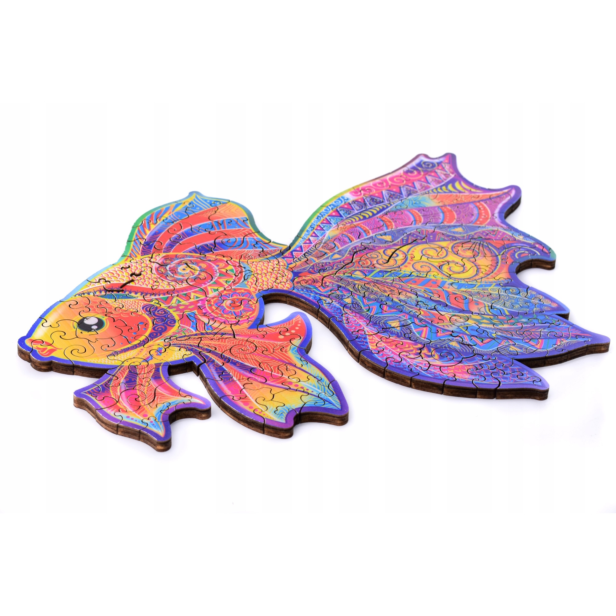 Puzzle adulti, Pestisor auriu frumos, Moments, Lemn, Multicolor, A4 ...