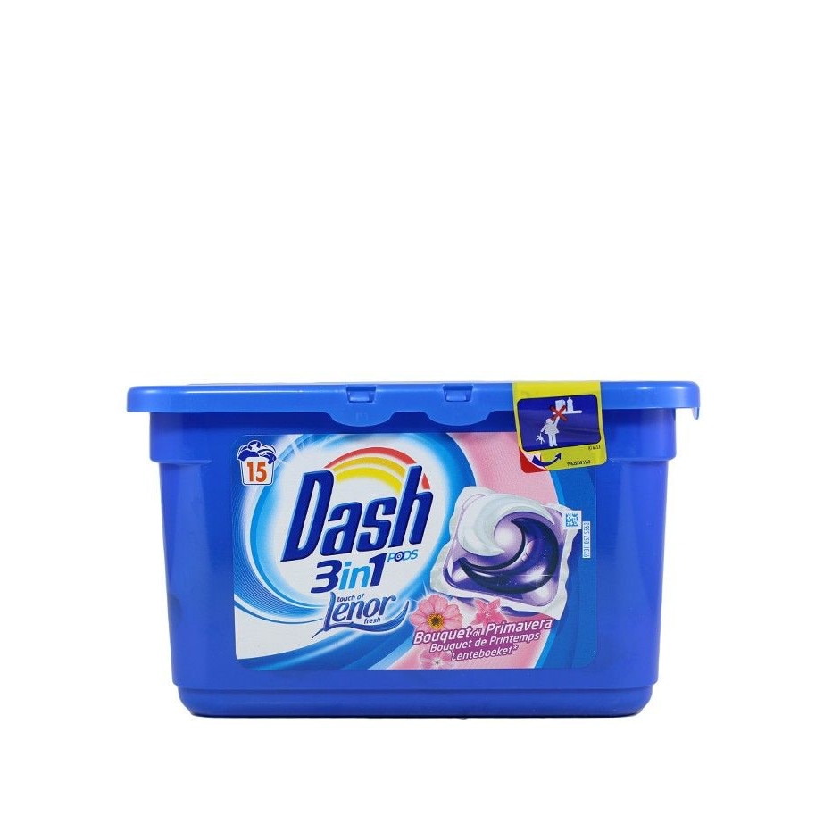 Dash detergent capsule 3 in 1 buquet di primavera, 15 bucati - eMAG.ro