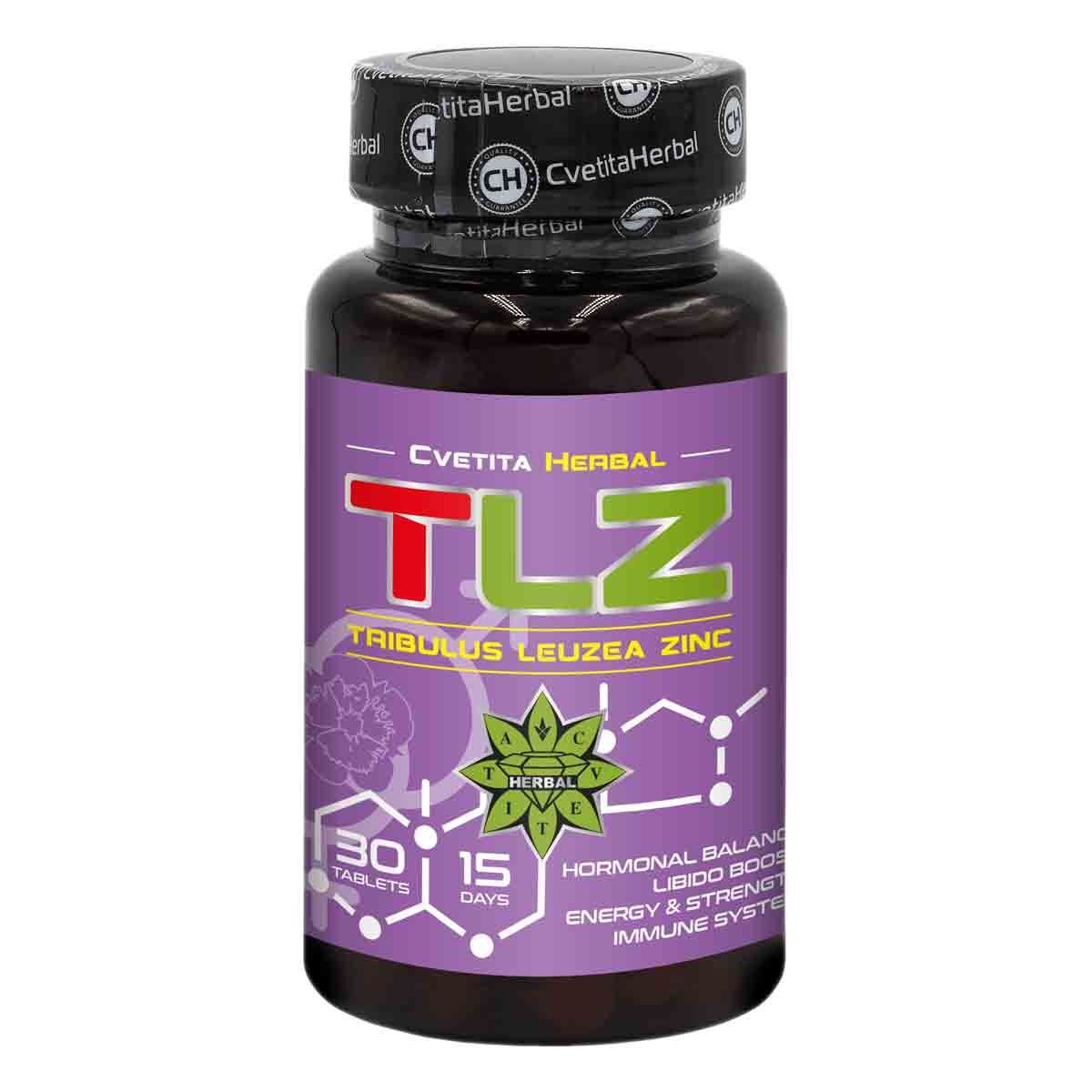 Suplimente alimentare, TLZ, tribulus, leuzea, zinc, 30 tablete - eMAG.ro