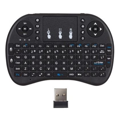 Mini tastatura fara fir, i-JMB, Cu touchpad, Negru - eMAG.ro
