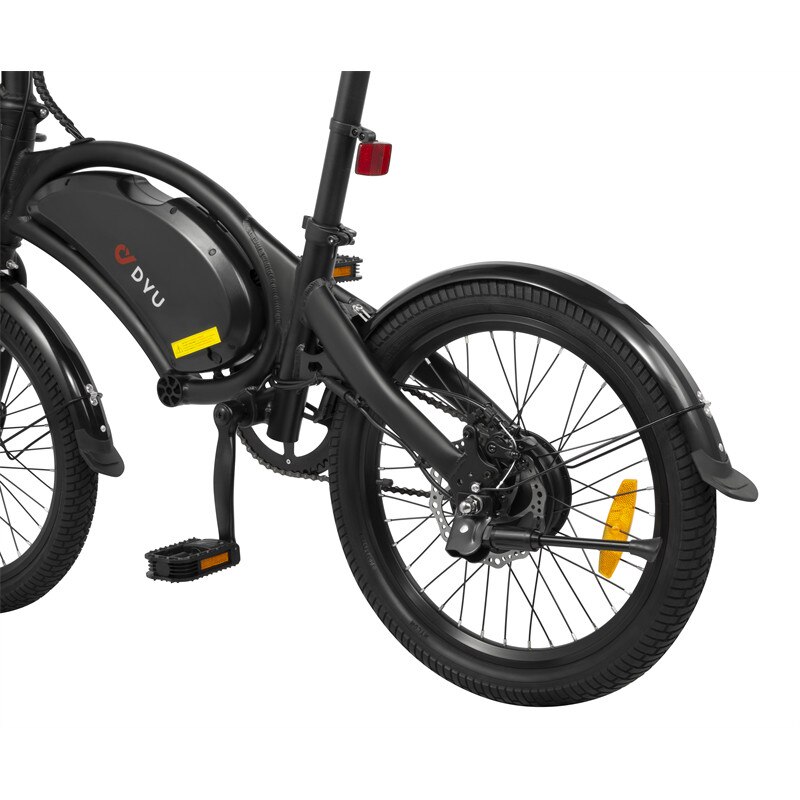 Bicicleta electrica pliabila D20, DYU, Aluminiu, 350W, 36V, 25KM/H ...