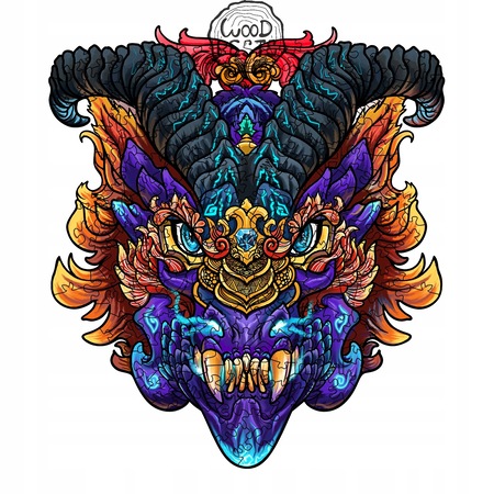 Puzzle adulti, Dragonul magic, Moments, Lemn, Multicolor, A3 - eMAG.ro