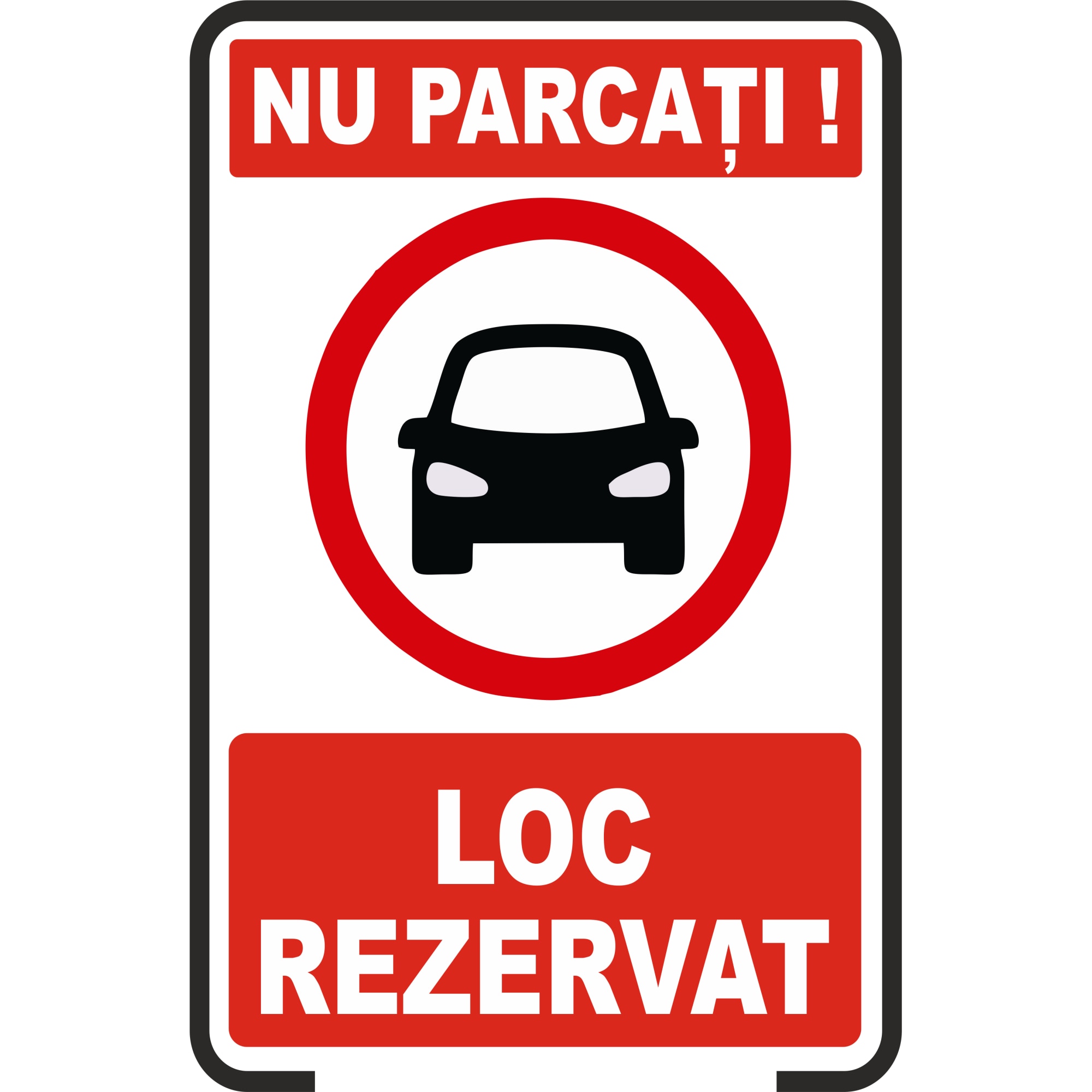 Semn Indicator, Nu Parcati Loc Rezervat, Placa Aluminiu, 10x15 cm - eMAG.ro