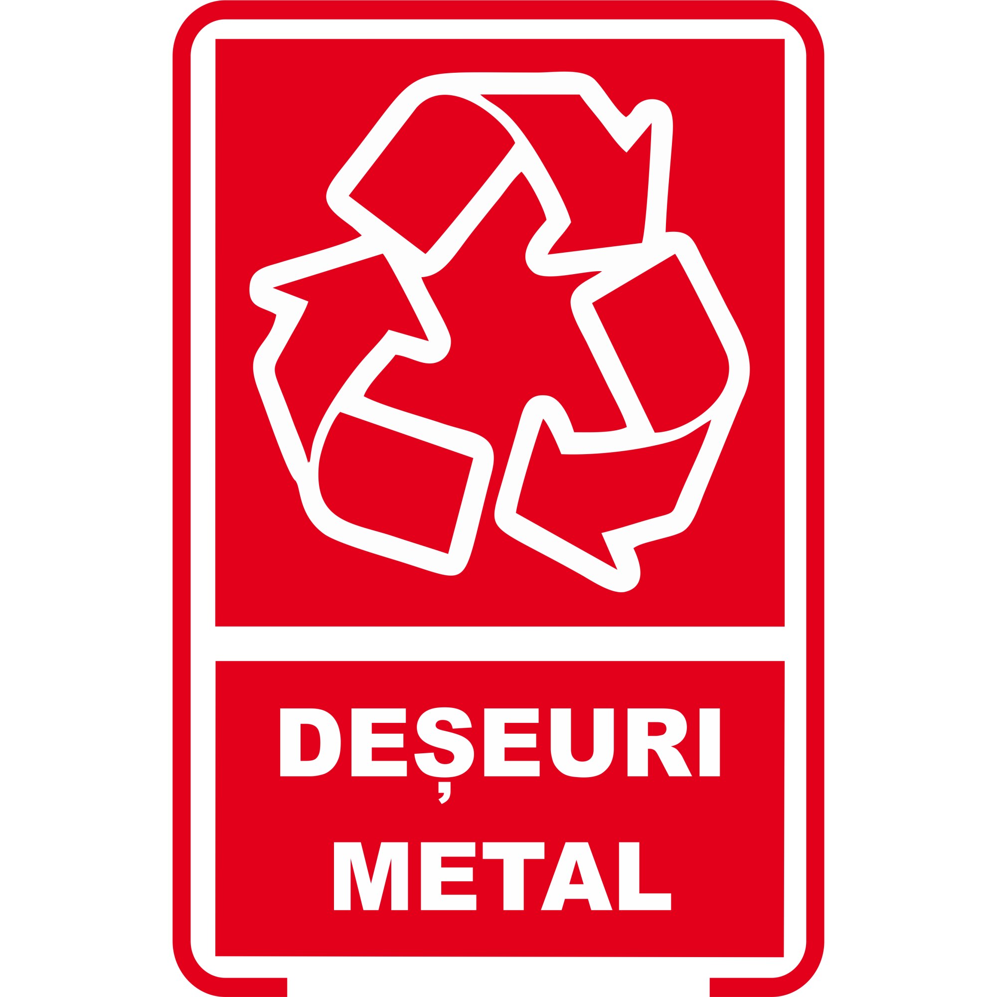 Semn Indicator, Deseuri Metal, Placa Aluminiu, 10x15 cm - eMAG.ro