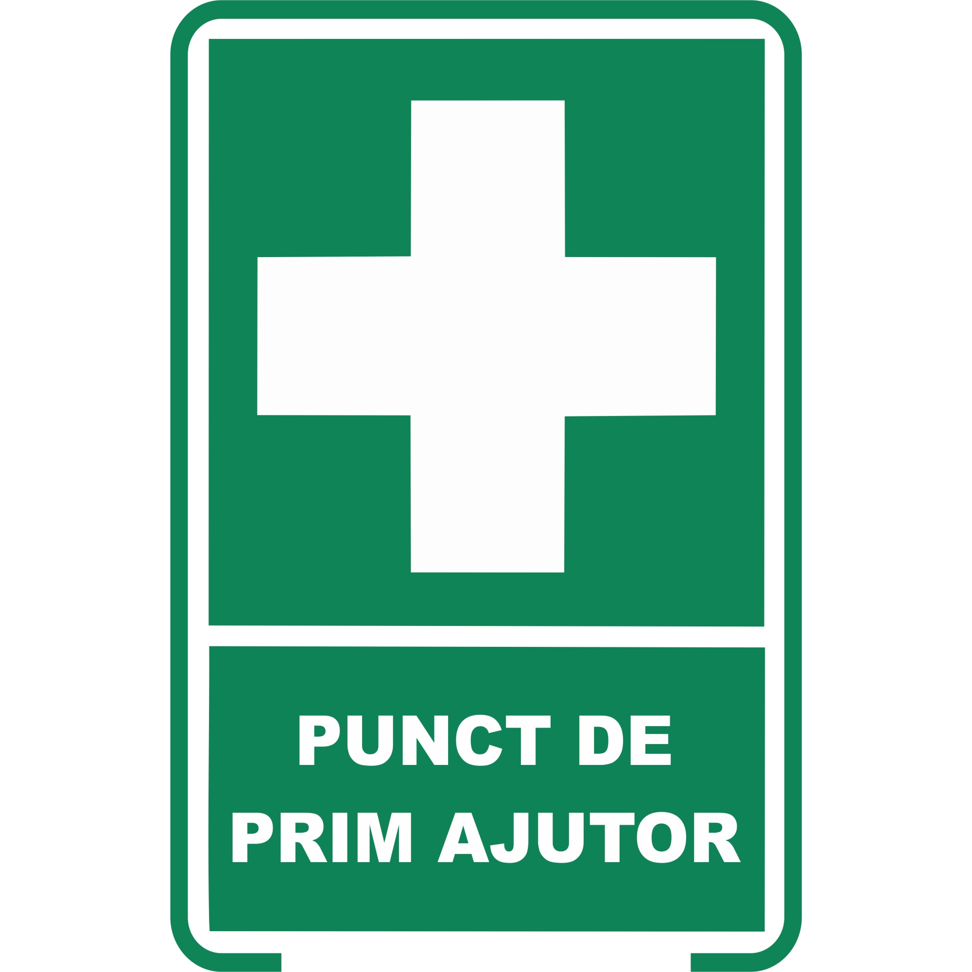 Semn Indicator, Punct de Prim Ajutor, Placa Aluminiu, 20x30 cm - eMAG.ro