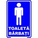 Semn Indicator, Toaleta Barbati, Autocolant Printat, 15x20 cm - eMAG.ro