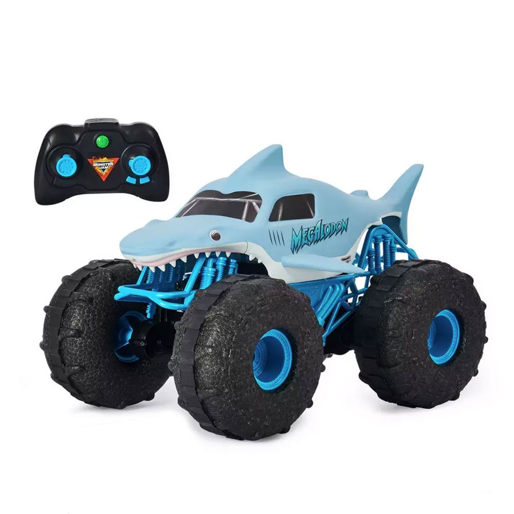 Buggy cu telecomanda Spin Master, Monster Jam Megalodon Storm, 36 cm, 2 ...
