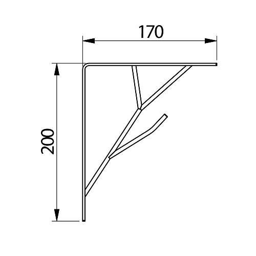 Consola raft Tree, finisaj negru mat, 170x200 mm - eMAG.ro