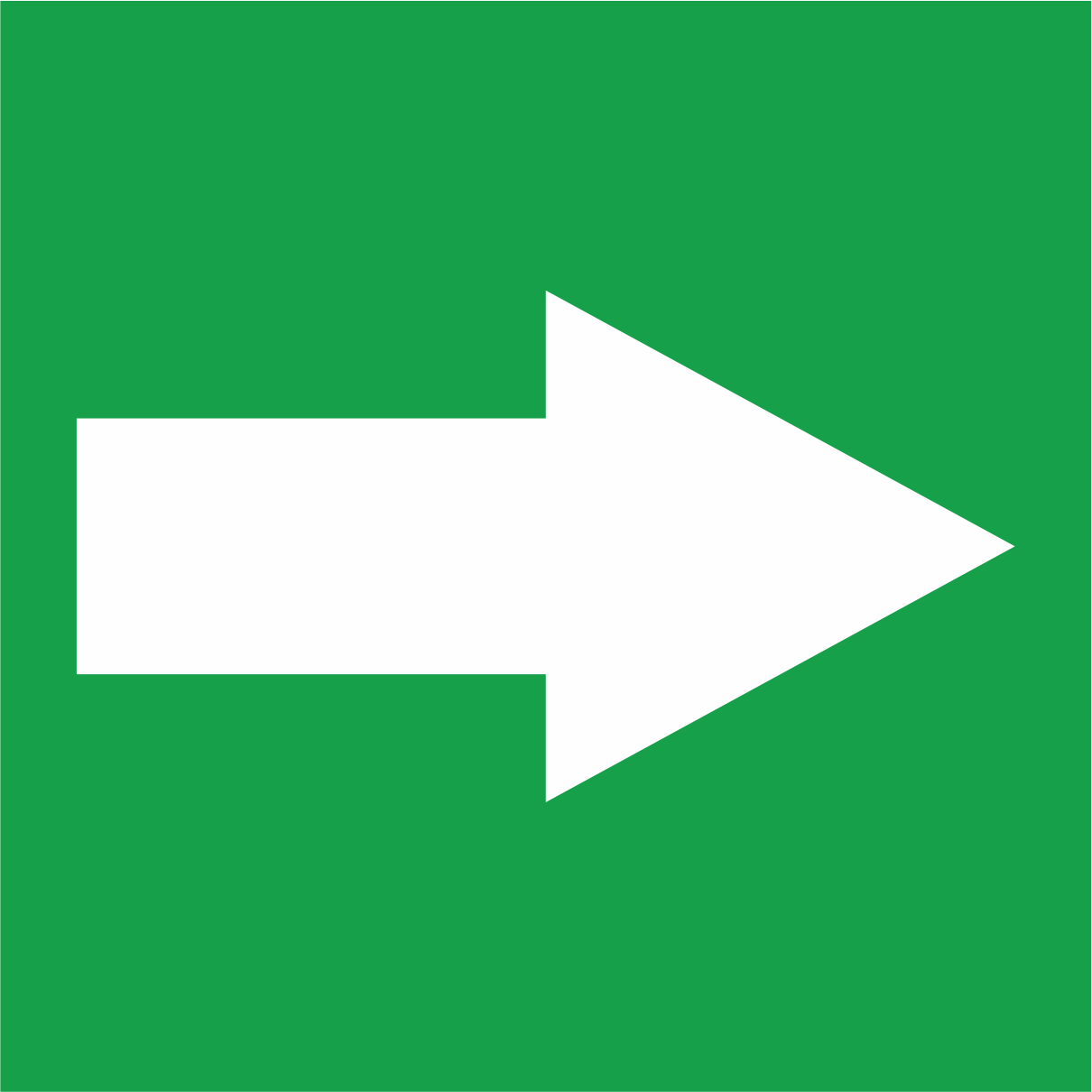 Semn Indicator, Sageata Dreapta, Placa Aluminiu, 10x10 cm - eMAG.ro