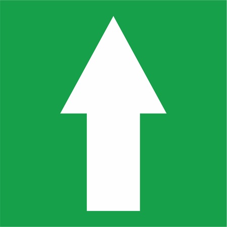 Semn Indicator, Set 4 Buc, Sageata Sus, Autocolant Printat, 10x10 cm ...