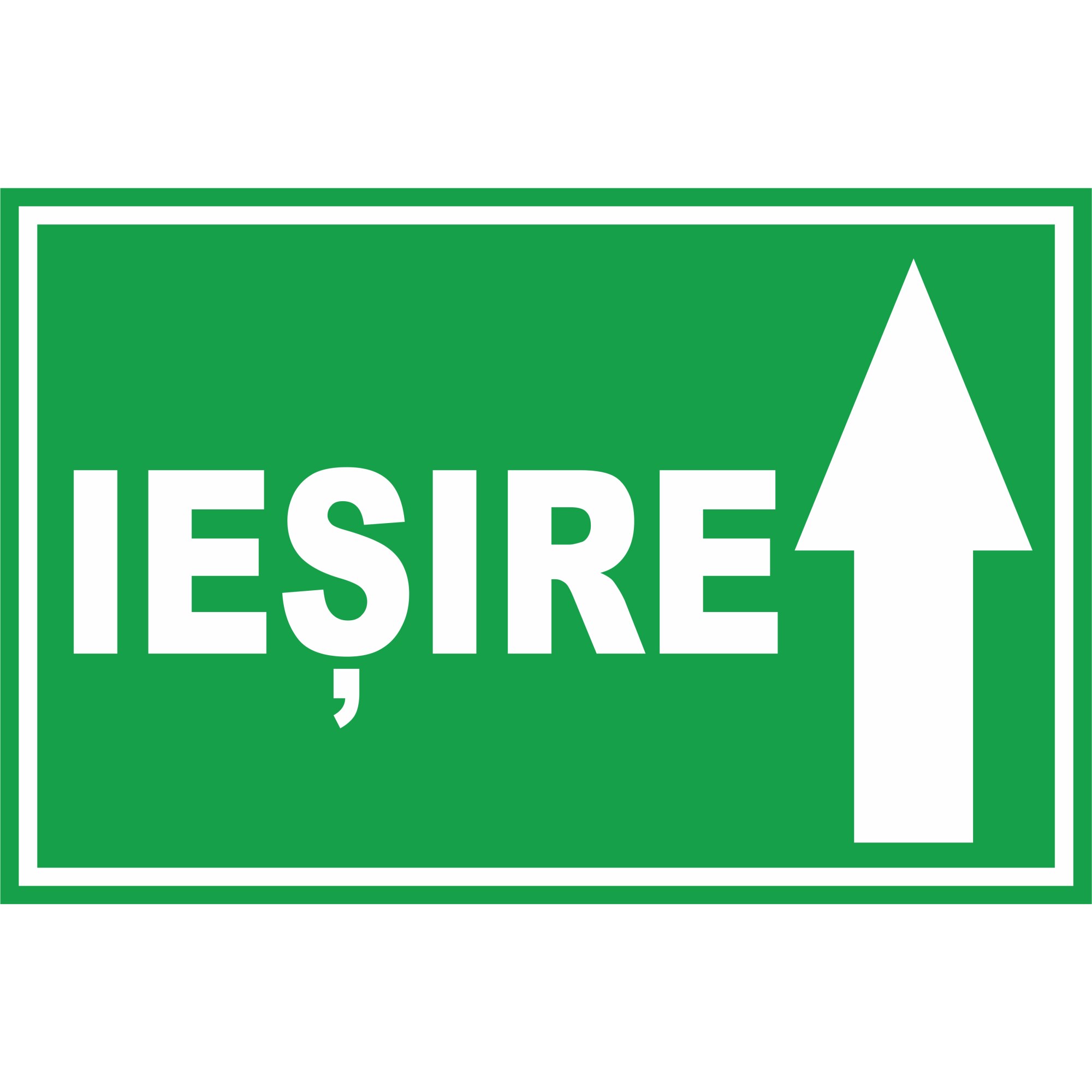 Semn Indicator, Iesire Sageata Sus, Placa compacta PVC, 15x20 cm - eMAG.ro Semn Indicator, Iesire Sageata Sus, Placa compacta PVC, 15x20 cm - eMAG.ro