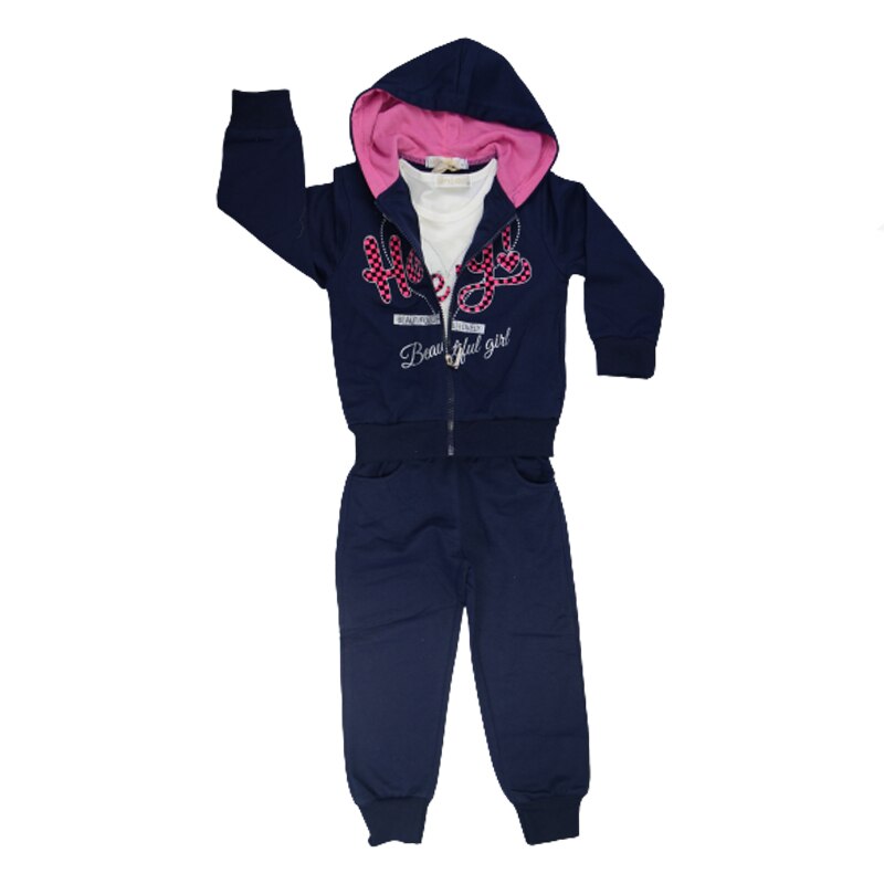 Trening 3 piese pentru fete Happy House HH550, Bleumarin 152 CM - eMAG.ro