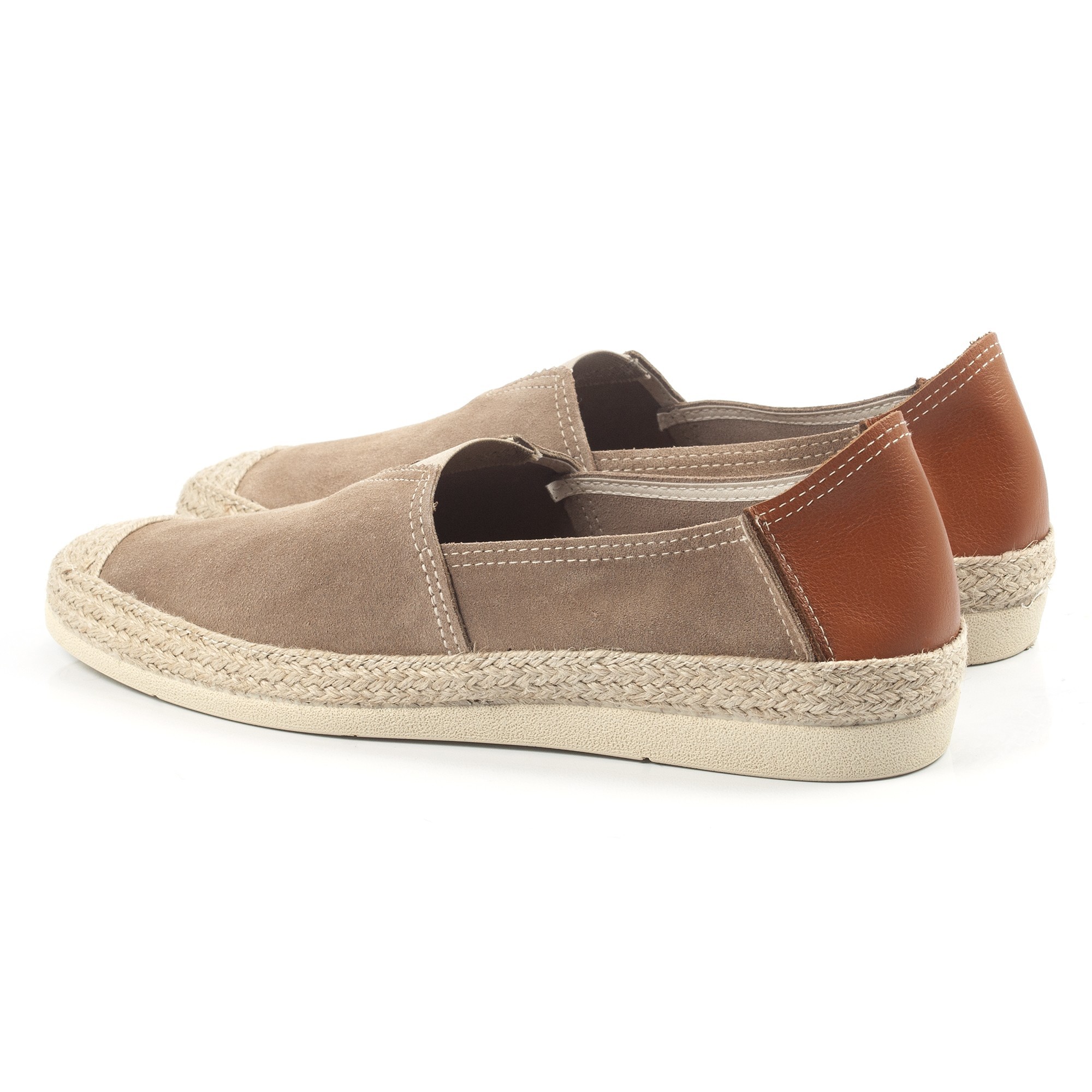 Espadrile din piele intoarsa bej 40 - eMAG.ro