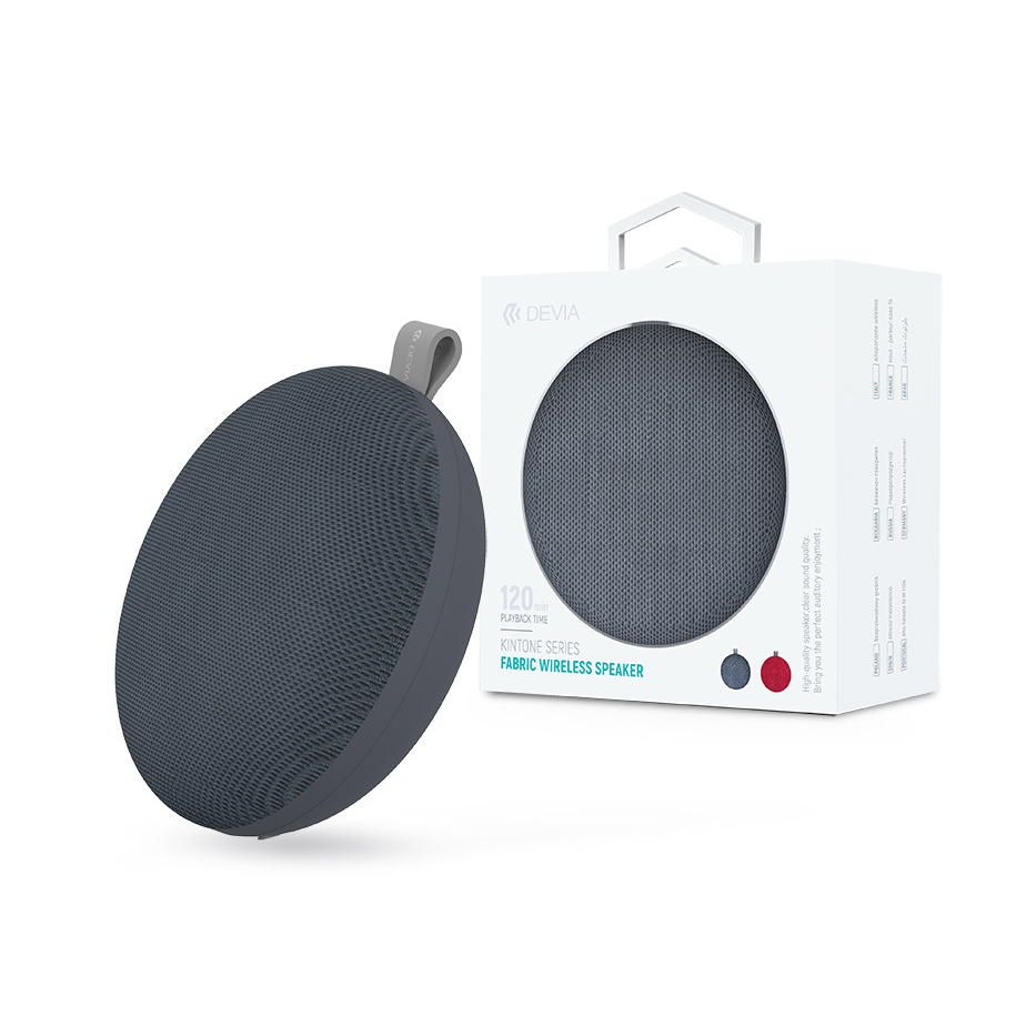 Boxa portabila, Devia, EM502, 3W, Bluetooth V5.0, Gri - eMAG.ro