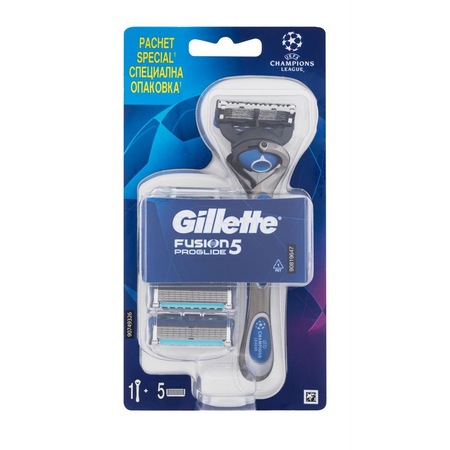 Aparat de ras Gillette Fusion 5 Proglide cu 4 rezerve, editie UEFA ...
