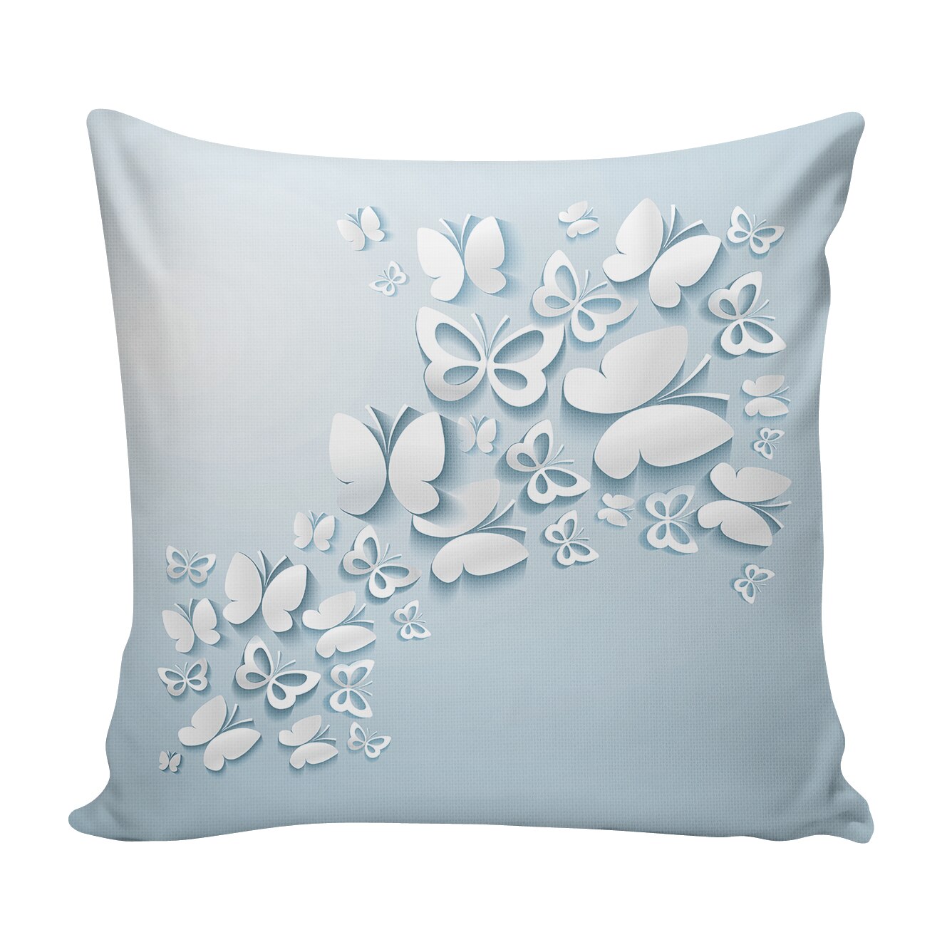 Perna decor printata, Fluturi 3D-002, 43x43 cm - eMAG.ro