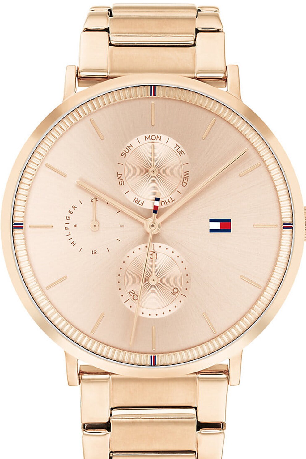 Tommy Hilfiger, Ceas quartz cu functii multiple, Roz auriu - eMAG.ro