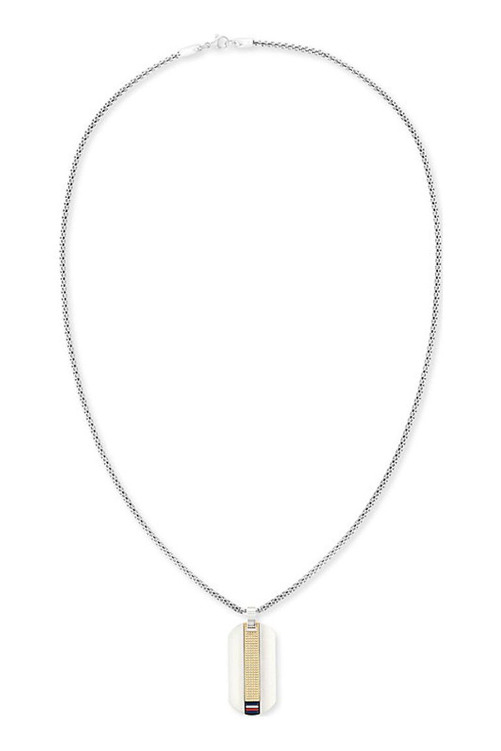 Tommy Hilfiger, Колие от неръждаема стомана, Златен, Сребрист - eMAG.bg