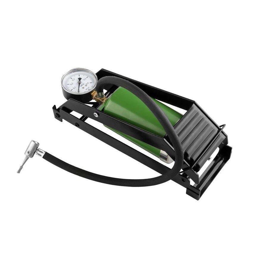 Pompa cu picior automata, pompa pentru anvelope, verde - eMAG.ro
