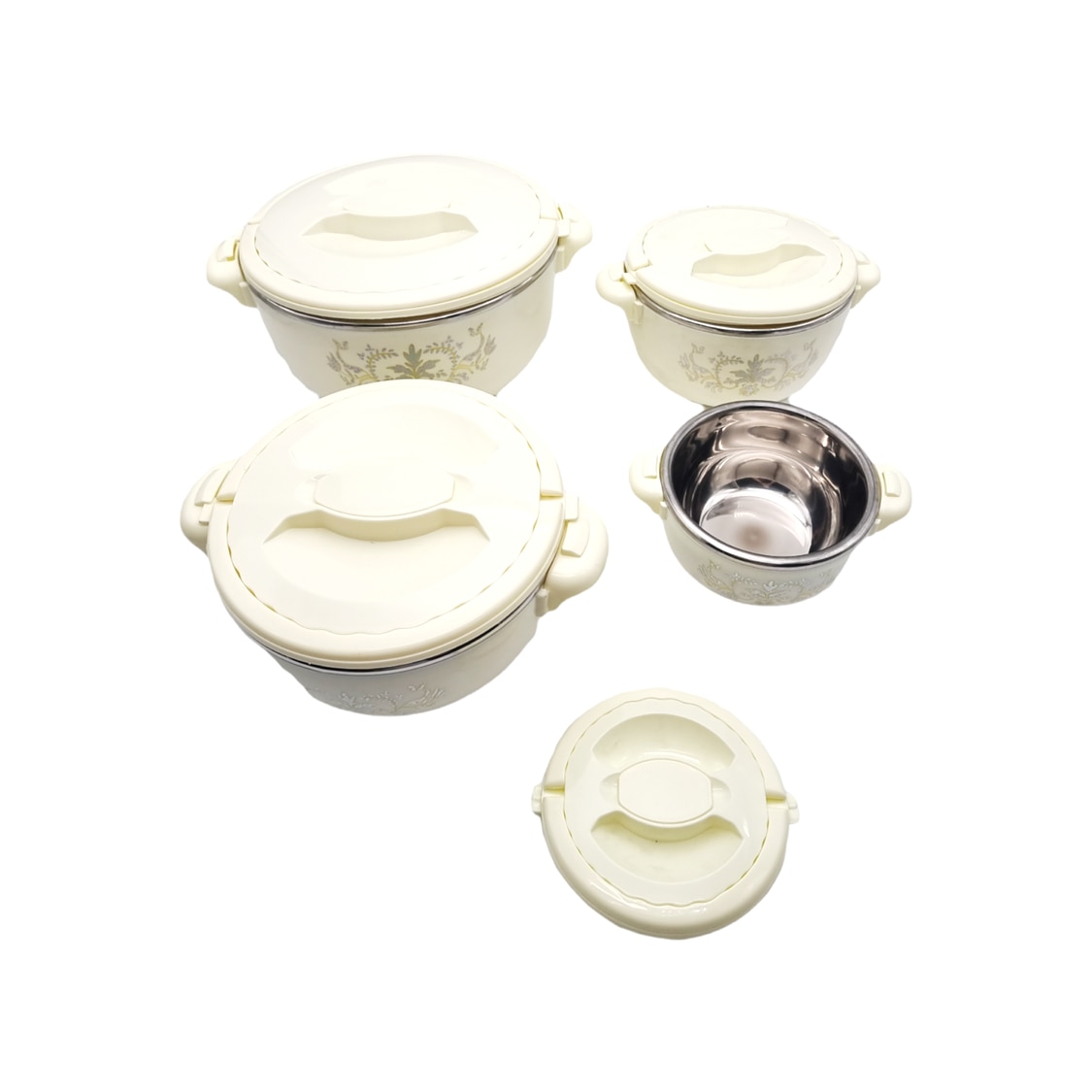 Комплект 4 термо тенджери бежови 6 л 4 л 2 л 1 л Emag Bg