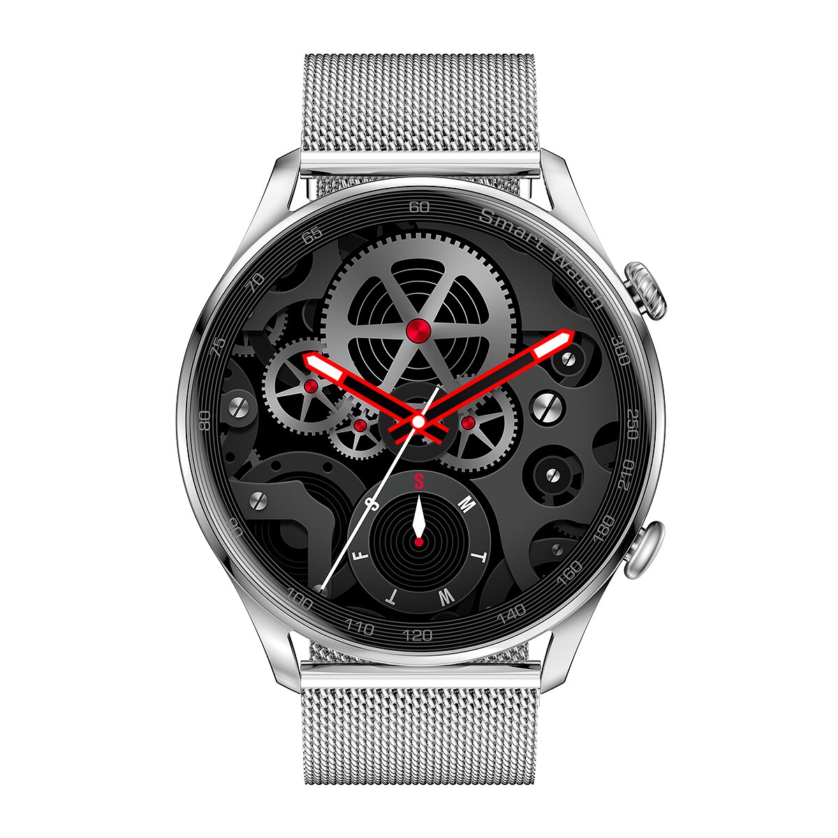Smartwatch level444 M1, compatibil cu Android & iOS, gri, unisex - eMAG.ro