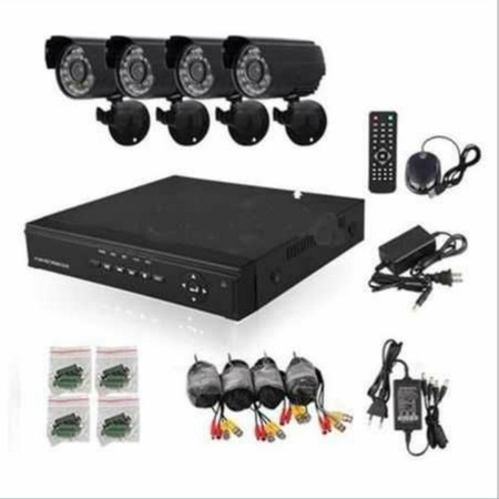 Set 4xCamere supraveghere, Camera, DVR, 4 canale - eMAG.ro
