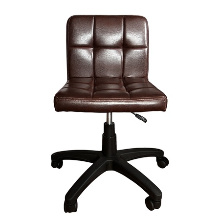 Scaun Laborator ARKA CHAIRS L12RX05, maro, baza neagra, piele ecologica ...