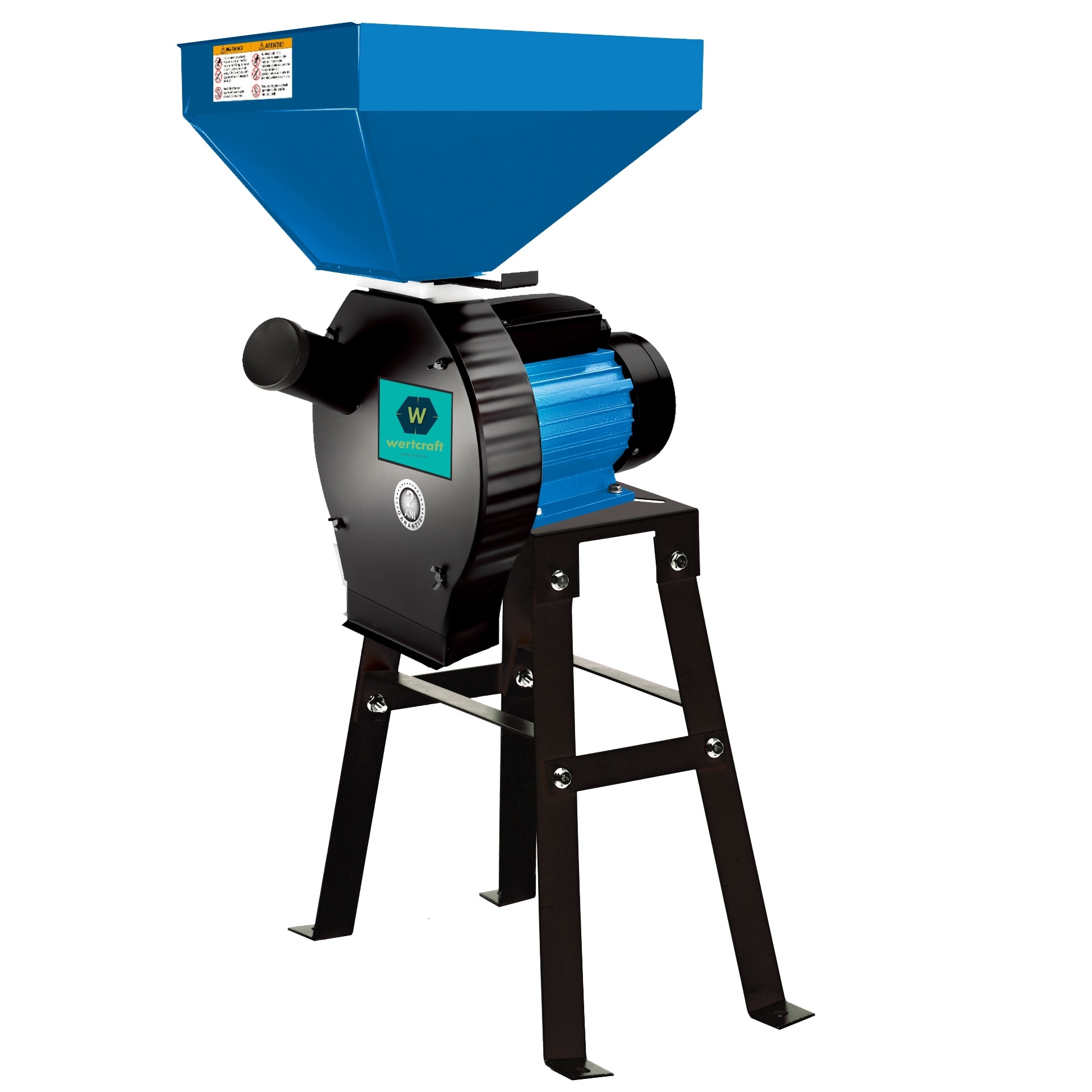 Moara pentru cereale si stiuleti Wertcraft model C cu suport, 3.8 kW ...