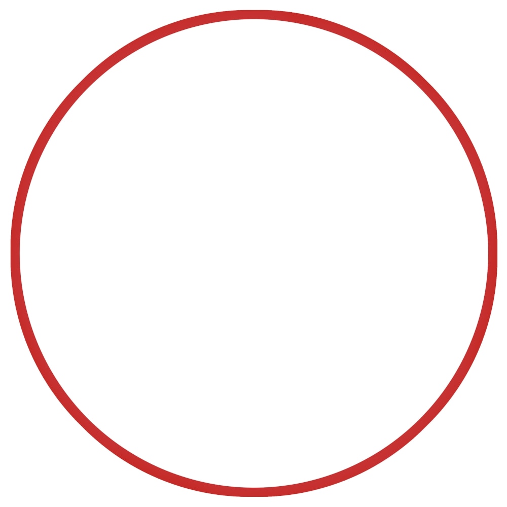 Cerc gimnastica Amila Hula Hoop, Polietilena, 60 cm, Rosu - eMAG.ro