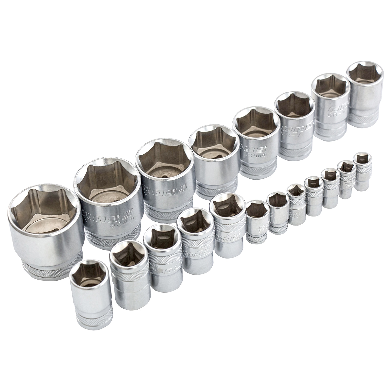 Set de scule 78 de articole, 120 de dinti, CrV, 1/4", 1/2" GROSS - eMAG.ro