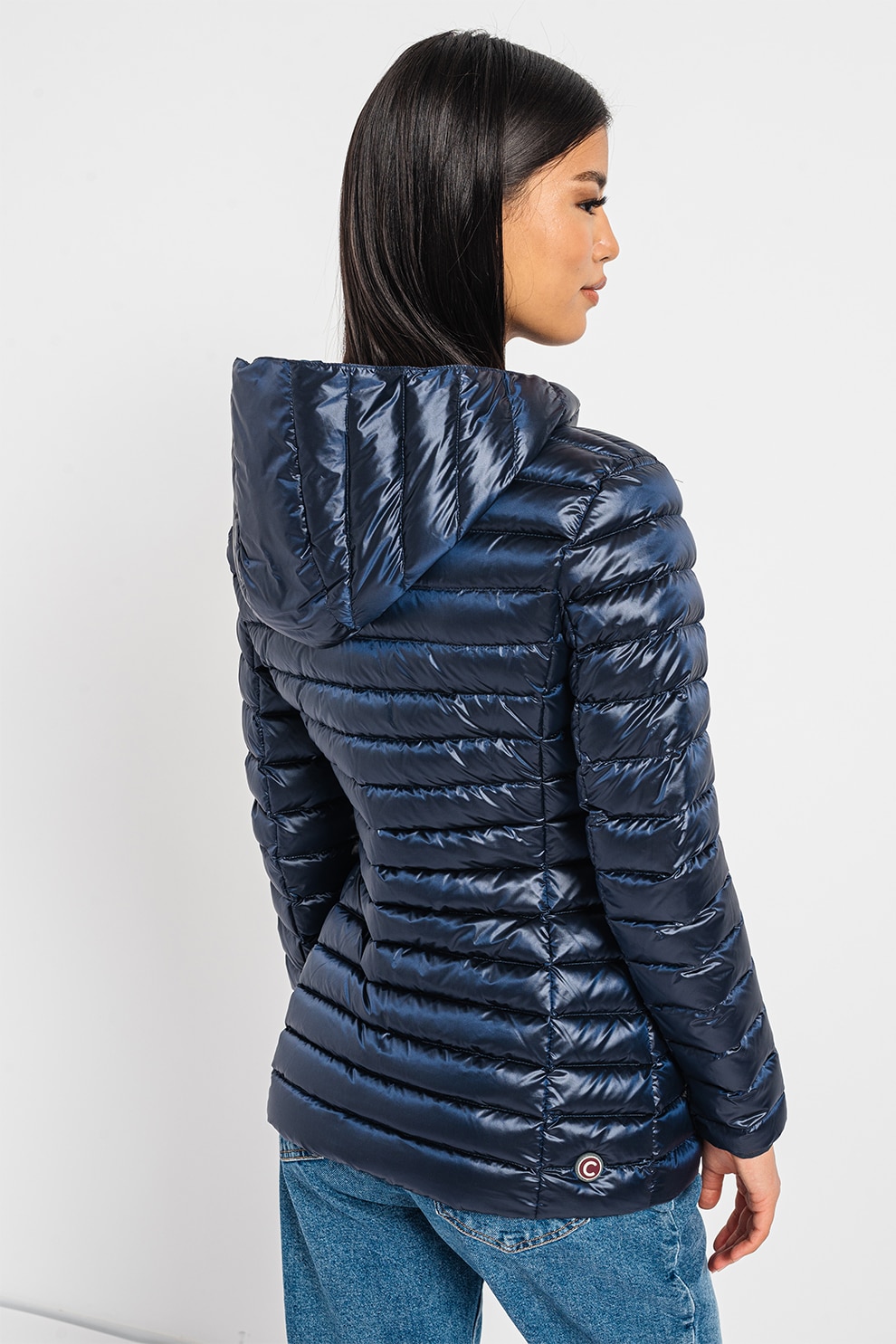 Colmar, Geaca cambrata cu umplutura de puf si aspect matlasat, Albastru ...