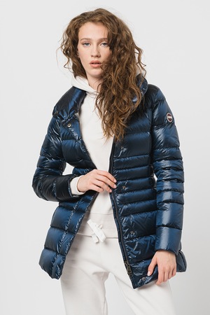 Colmar, Geaca lunga cu umplutura de puf Friendly, Indigo, 44 - eMAG.ro