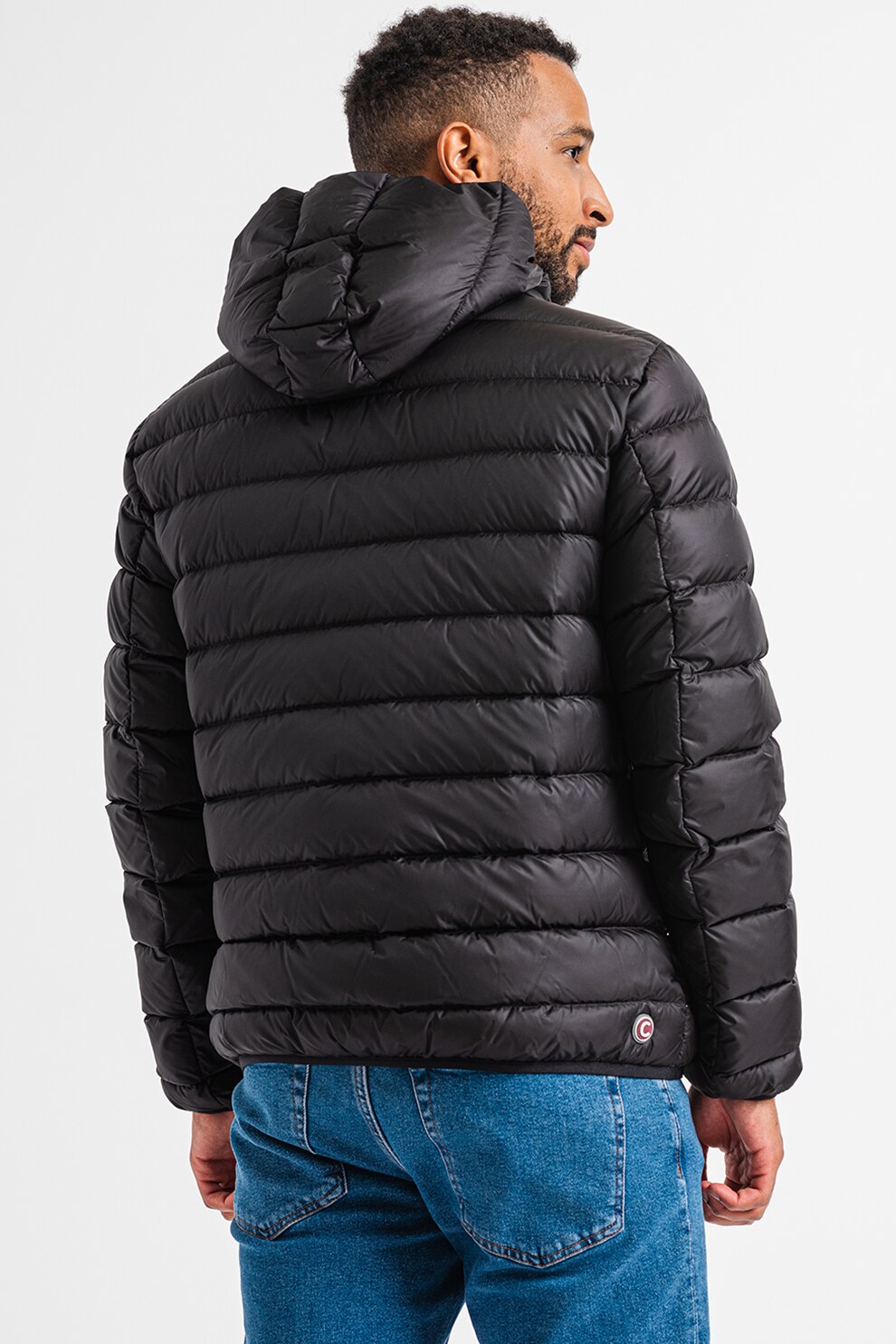 Colmar, Geaca cu umplutura de puf si gluga Concrete, Negru, 48 - eMAG.ro