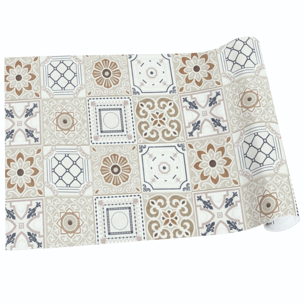 Autocolant faianta, laminat, Priti Global, mozaic crem, 60x200 cm - eMAG.ro