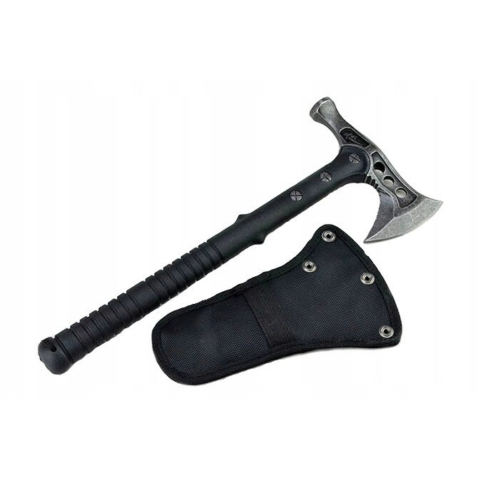 Topor 2 in 1, Zola®, cu ciocan si husa, din otel inoxidabil, maner din ...