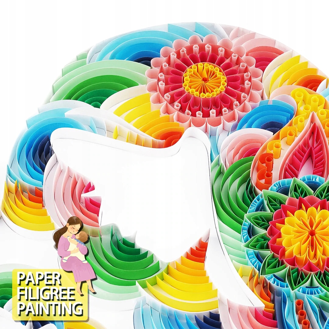 Set hartie pentru quilling, Inna, 40x50 cm, Multicolor - eMAG.ro