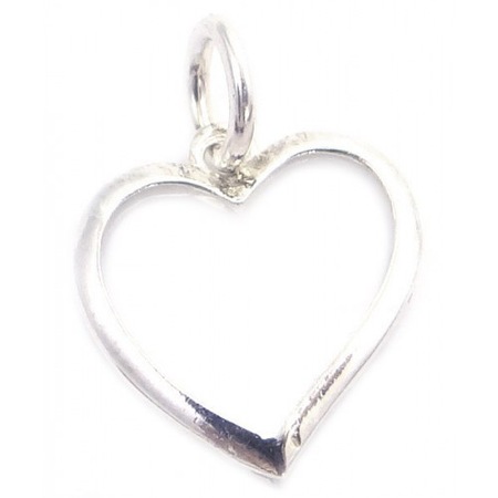 Pandantiv Inima contur, Argint 925, 1,7 cm x 1,2 cm - eMAG.ro